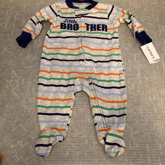 Carter's | Pajamas | Carters Little Brother Sleeper 3 Months Nwt | Poshmark